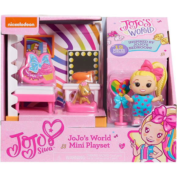 Toys | Just Play Jojo Siwa Jojos World Bedroom Mini Playset Ages 3 ...